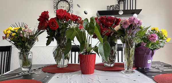 Flowers Have Taken Over My Kitchen Table - p.s. That's Life!
